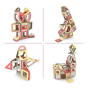 ASOK 149 Piece Magnetic Blocks Building Tiles Educational Construction Toy Set STEM Playset for 3 4 5 6 7 Years Old Boys Girls Gifts