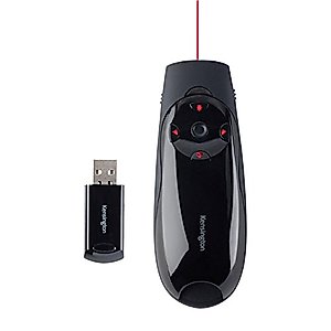 Kensington Expert Wireless Presenter with Red Laser Pointer and Cursor Control (K72425AM)