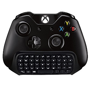 MoKo Green Backlight Keyboard for Xbox One Controller, Xbox Series X/S, Wireless Gaming Chatpad Keypad with USB Receiver&3.5mm Audio Jack, Xbox Accessories for Xbox One/One S/Elite/2 Controller, Black