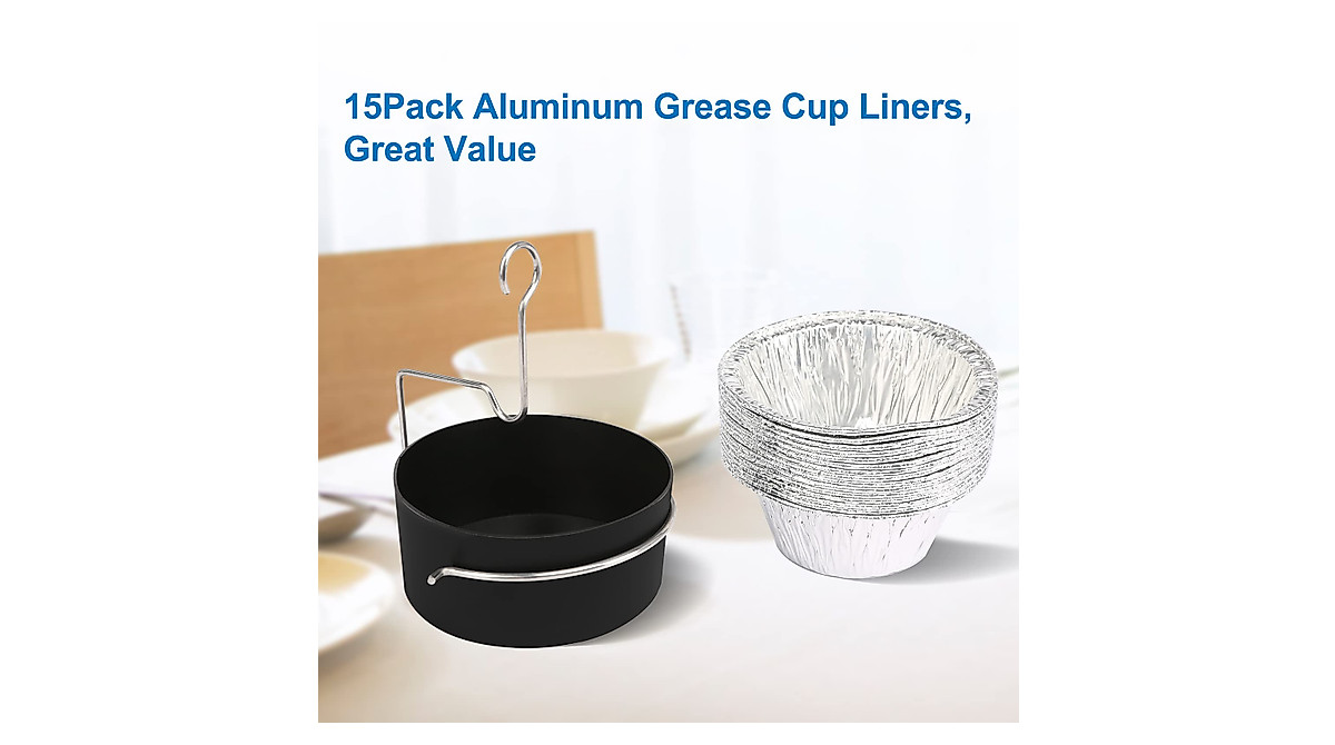 Uniflasy Grease Cup Set for CharBroil, Masterbuilt & More | Easy Cleanup