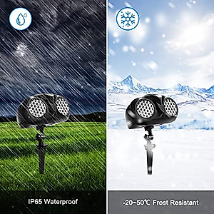 Christmas Projector Lights Outdoor, Snowflake Projector, Gimify Snowfall Projector LED Light IP65 Waterproof APP Control Timer for Christmas Decorations Xmas Holiday Party Garden Wedding Patio