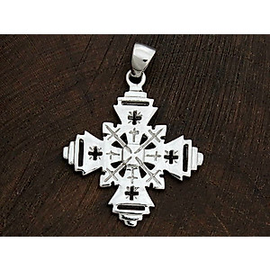 COSUMOSU Ethiopian Cross 925 sterling silver Pendant African wedding jewelry (Cross)