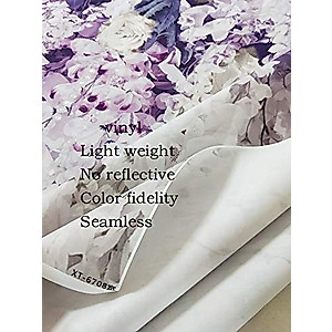 2.2x1.5m Photography Backdrops Purple Flowers Curtain Wedding Backdrop Bridal Shower Spiral Decorations Floral 3D Backdrop Table Dessert Decor Photoshooting Background XT-6708