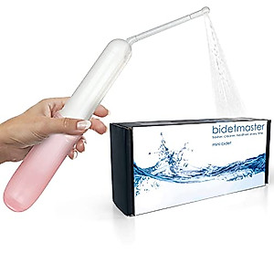 bidetmaster Portable Travel Bidet, 2 Pressure Options, Automatic Electric Bidet for Women & for Men, Personal Hygiene Cleaning, or Soothing Postpartum/Surgery and Care
