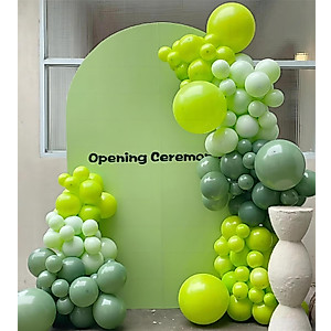 110pcs Apple Green Balloon Garland Arch Kit, 18 12 10 5 Inch s Lime Green Balloon Different Sizes Pack for Gender Reveal Birthday Baby Shower Party Decorations