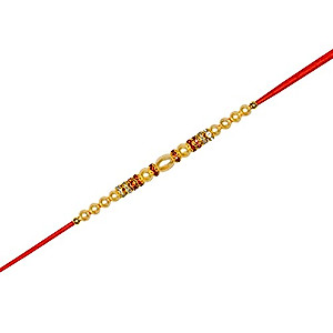 Amba Handicraft Rakhi/Rakhi for Brother/Rudraksha Rakhi/Send rakhi to USA/Rakhi for Brother with Gift Set/Rakhi Bracelet/rakhi for brother and bhabhi/Rakhi Set