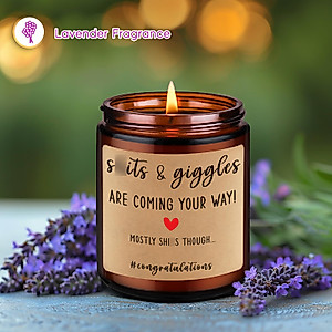 Miracu Funny Baby Shower Candle, New Mom & Dad Gifts, New Parents Gifts for Couples, Unique Gifts for New Parents, Expecting Parents to be - Boy New Baby Announcement, Congratulations Pregnancy Gifts