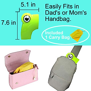 Travel Potty Seat for Toddler - Folding Toilet Seat Cover Travel Potty Training seat for Baby Boy Girl Toddler Kid Upgrade 6 Non Slip Pad FABUDERFUL