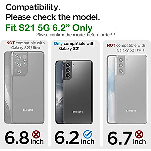 J.west Galaxy S21 Case 5G 6.2-inch, Luxury Sparkle Glitter Translucent Clear Opal Pearly Thinfoil Design Shiny Graphic Print Soft Silicone Cover for Women Girls Slim TPU Protective Phone Case Colorful