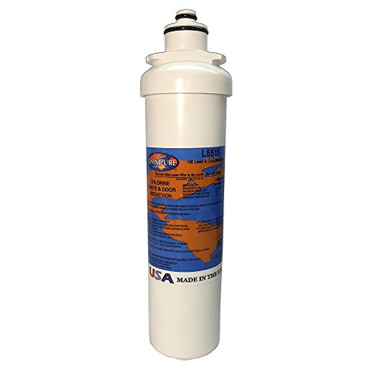 Omnipure L5515 2.5 x 10 1 Micron Carbon Block with Lead Reduction Water Filter