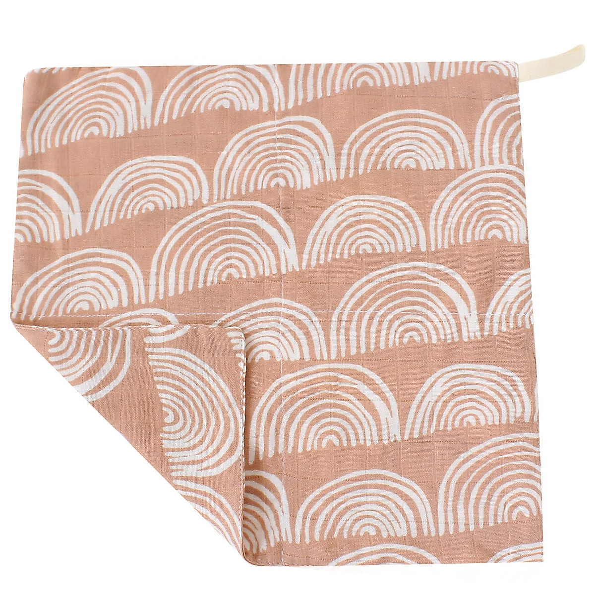 LifeTree Baby Muslin Washcloths, Soft 6 Pack Baby Wash Cloths Unisex for Boys Girls, 70% Viscose from Bamboo and 30% Cotton Bath Face Towels, Bibs for Newborn with Sensitive Skin, 10.2x10.2 inches