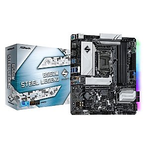 ASRock B560M Steel Legend Compatible with Intel 10th and 11th Generation CPU (LGA1200) B560 Chipset MicroATX Motherboard