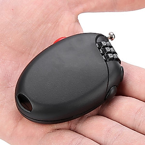 Retractable Cable Locks for Luggage, 3 Digit Combination Padlock Lock Adjustable Steel Security Wire Combo Password Baggage Locks Bike Travel Ski Snowboard Stroller Backpacks Cycling Helmets Suitcase