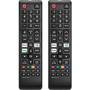 2 Pack New Universal Remote for Samsung TV, Remote Control for Samsung Smart TV, LED, LCD, HDTV, 3D TV,Remote Control for All Samsung TV