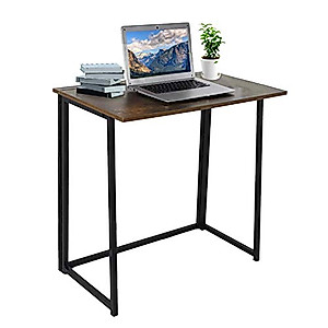 Desktop Home Computer Desk, Modern Simple Office Writing Study PC Laptop Table Multipurpose Workstation with Drawer & Shelves for Bedroom, Living Room, Study Room (US Direct, Vintage)