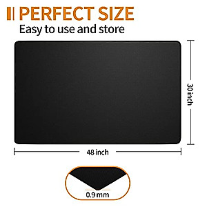 Hipiere Under Grill Mat - 48 x 30 inch Grill Mat & Fire Pit Mat | Grill Mats for Outdoor Grill Deck Protector | Durable Grill Mat for Deck & Fireplace Mat Fireproof | Oil-Proof & Easy to Clean