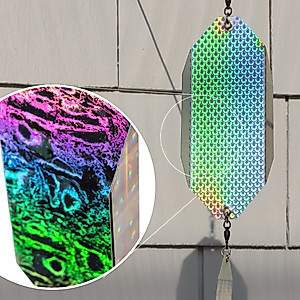 Bird Barrier The Intimidator - Professional Grade Bird Deterrent w/Wind-Twisting Scare Rods - Motion-Activated Woodpecker Deterrent w/Reflective Discs - Scare Device Keeps Birds from Building Nests