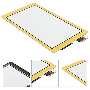 Oreilet Game Console Screen, Durability Excellent Process Glass Screen for Electronic Games for Game(Yellow)