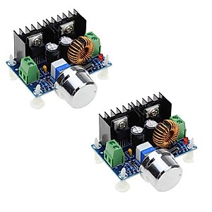 HiLetgo 2pcs XL4016 DC-DC 4-40V to 1.25-36V Step Down Buck Converter Power Supply Module XL4016E1 PWM Adjustable Step Down Board 8A 200W