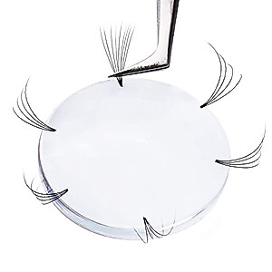 Eyelash Extension Supplies 5 Pcs Easy Fan Lash Pad Pallet Patches GEMERRY Lash Extension Supplies for Beginners Make Fans Blooming Easy Volume Lashes Pallet Tools Eyelash Holder, 3x30mm