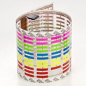 DIYAH Auto Sound Music Beat Activated Car Stickers Equalizer Glow LED Light Audio Voice Rhythm Lamp 90cm X 25cm / 3FT X 5/6FT (Multi Color)