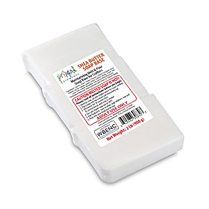 Primal Elements Shea Butter - Moisturizing Melt and Pour Glycerin Soap Base for Crafting and Soap Making, Vegan, Cruelty Free, Easy to Cut - 2 Pound