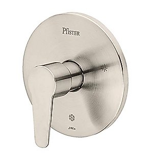 Pfister Pfirst Modern Valve Trim Only (Valve Body Sold Separately), Single Handle, 1-Hole, Brushed Nickel Finish, R89040K