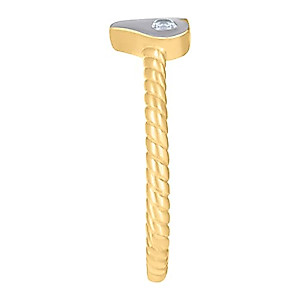 10k Two tone Gold Womens Love Heart Ring Measures 6.3mm Wide Jewelry for Women