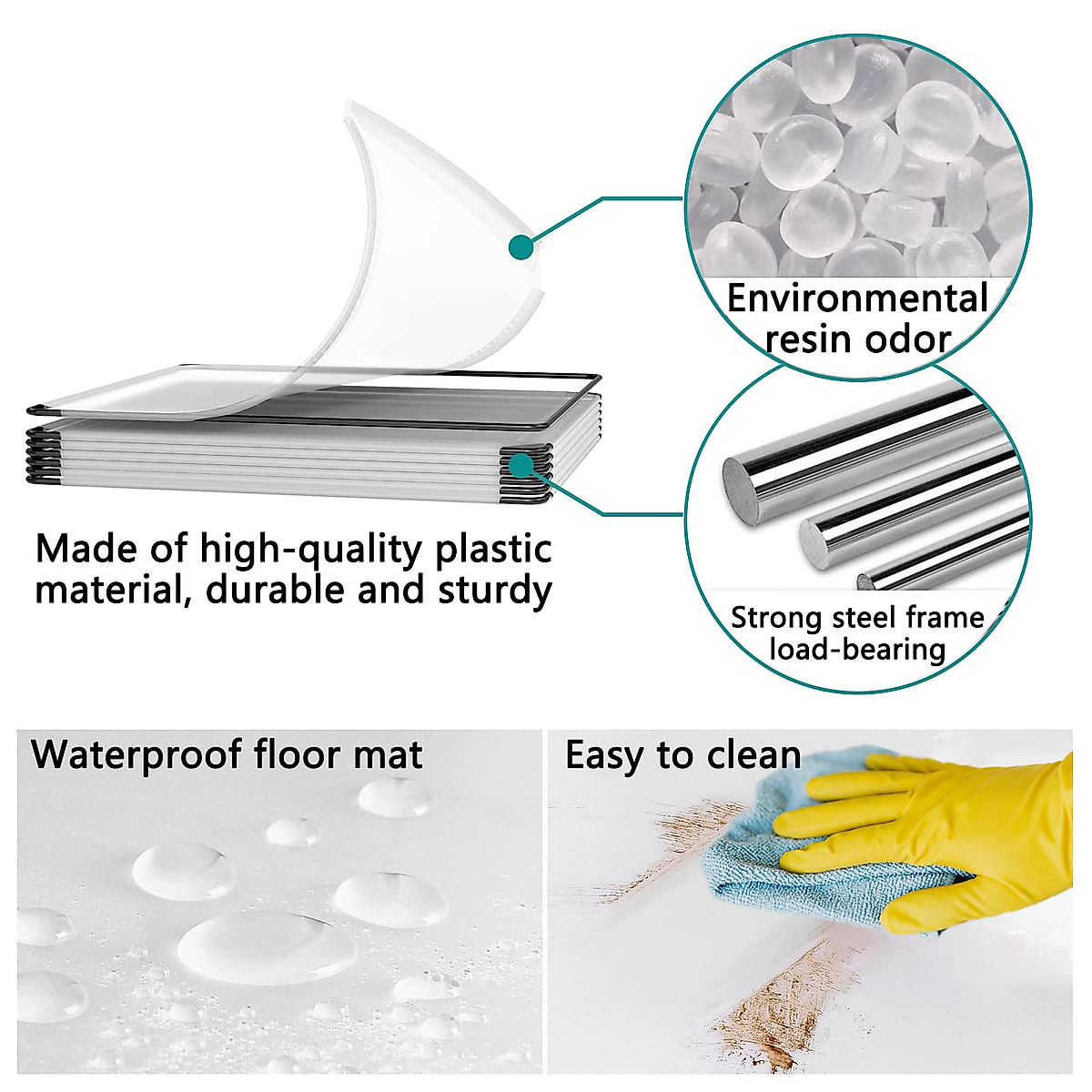 DINMO 6 Cubes Storage Organizer, Bookcase, Display Shelf with Wooden Mallet, Cabinet Storage for Kids, Adult, Office, Bedroom, Bathroom, White