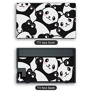 Cute Panda Switch Skin Sticker Full Wrap Cover Decal Protective Film Sticker for Switch