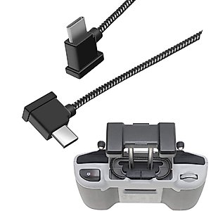 Hanatora 6.3 Inch USB C to USBC RC-N3/N2/N1/N1C Remote Controller Cable for DJI Flip,Neo,Mavic 3,Air 3S/3/2/2S,Mini 4K/2 SE/3/4 Pro,OTG Phone Nylon RC Data Cord Accessories(Type-C Connector)