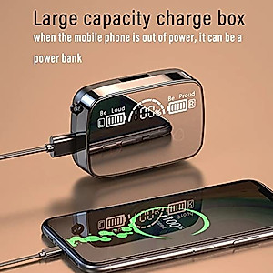 M19 Wireless Earbuds Earphone TWS Touch Headset Headphone LED Digital Display Waterproof Sports Audifonos Airdots 2000mAh Power Bank Microphone & Flashlight Deep Bass Stereo Sound Best Play Time