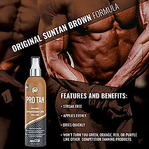 Pro Tan Overnight Competition Color, Original Suntan Brown Formula 8.5 fl oz (250 ml)