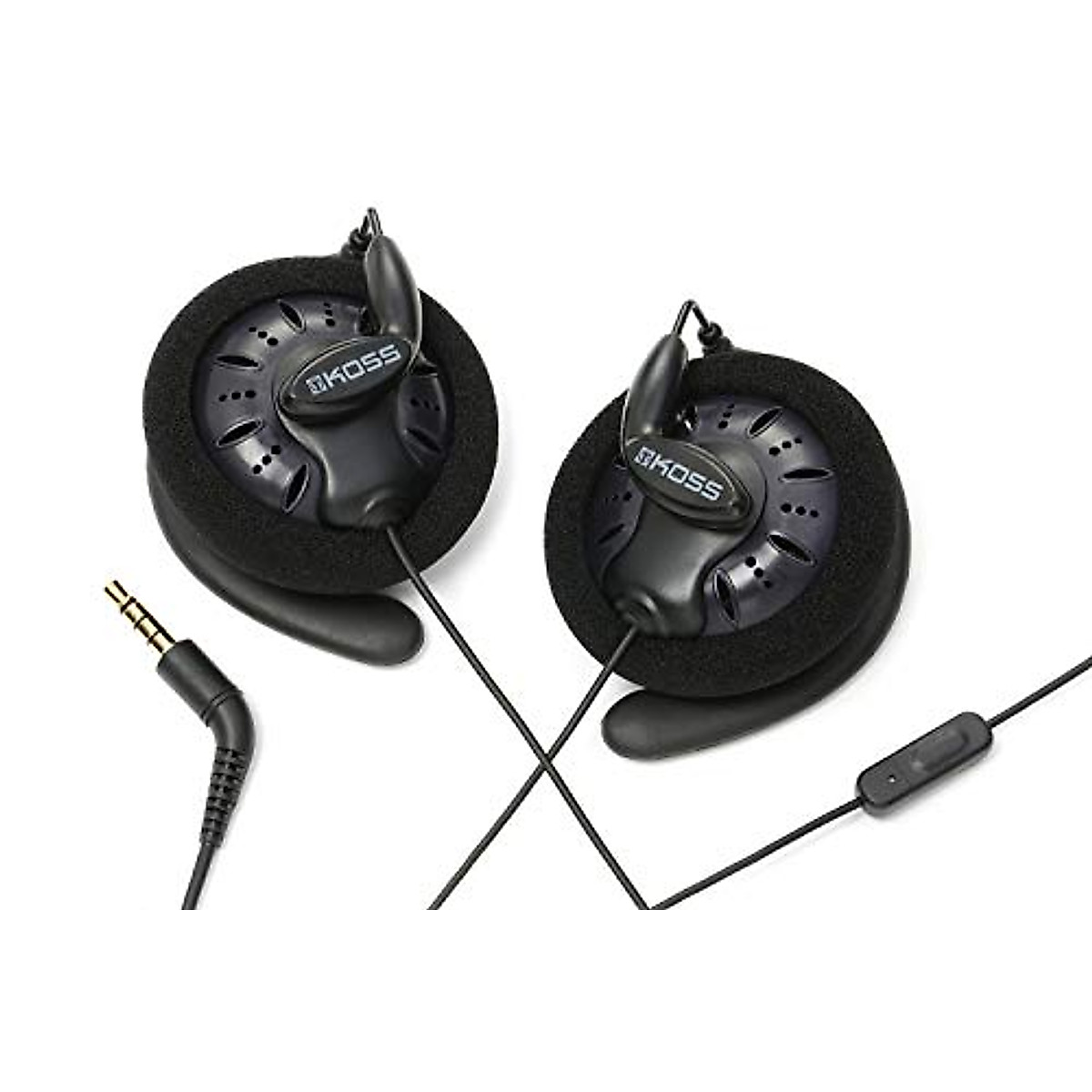 Massdrop x Koss KSC75X On-Ear Portable Headphones with in-Line Microphone, Midnight Blue