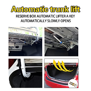 Crynod 2 PCS Car Trunk Lid Modification Spring Accessory with Clamp, Adjustable Metal Vehicle Lifting Spring Accessories, Universal Automotive Trunk Spring Replacement for SUV Truck RV (Silver)