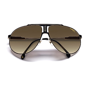 Carrera PANAMERIKA65 Aviator Sunglasses, Black Gold, 65mm, 11mm