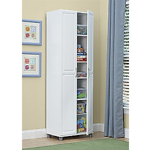 SystemBuild Kendall 24" Utility Storage Cabinet - White