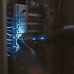 HYBRO Rechargeable Cordless 3.6V Screwdriver Set, Electric and Manual Battery Powered Professional and Home Improvement Tool - Max 10N.m Torque, 4pcs Magnetic Bits, USB Charge, LED Light - H300Q (Red)