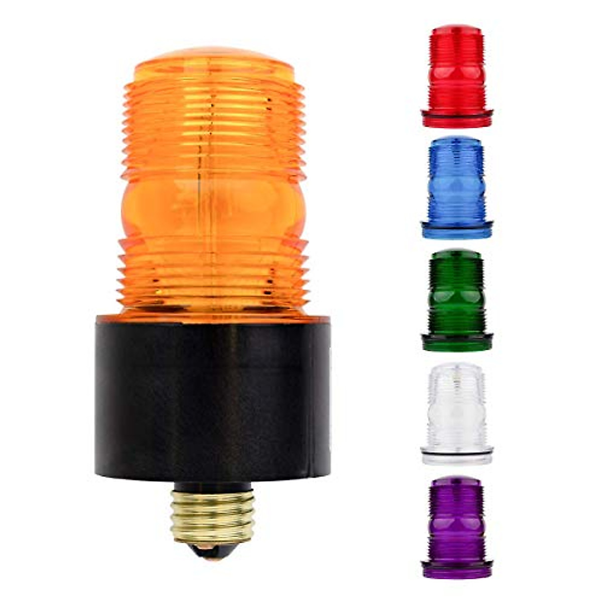 TOMAR 485S-G Microstrobe E26 Medium Bulb Base, 120VAC, Green Lens (Green, Screw-in Base (120 VAC))