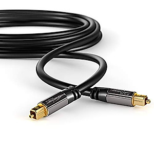 TOSLINK Cable, Optical Audio Cable – 10 feet Fiber Optic Cable for soundbars (TOSLINK to TOSLINK, Digital S/PDIF Cable, Stereo Systems/amplifiers/amps, Home Cinema, Xbox One/PS5) – CableDirect