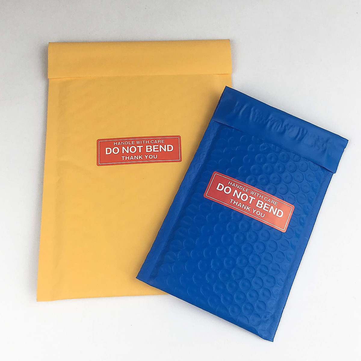 FirstZi 1x3 Inches Handle with Care - Do Not Bend - Thank You Self Adhesive Shipping Warning Labels for USPS Envelope, 1000 Stickers Per Roll