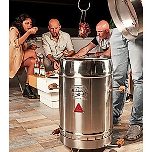 GRILLS EL BARRIL Barrel Grill in Stainless Steel (MEDIUM FULL COMBO)