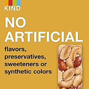 KIND Bars, Honey Roasted Nuts & Sea Salt, Gluten Free, Low Glycemic Index, 1.4oz, 12 Count