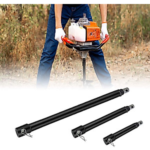 TCBWFY 3 Pack Auger Extension Drill Bits (8", 12", 20" Length) Extension Earth Ice Auger Extension Set Post Hole Digger Replacement Compatible to 3/4" Shaft
