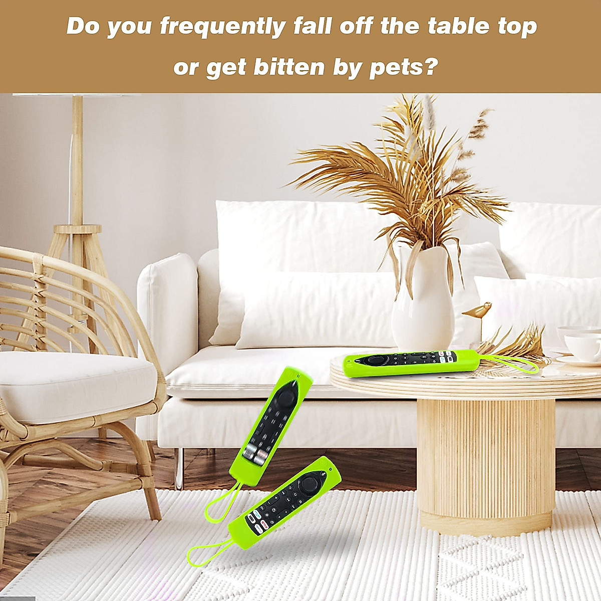 [2-Pack] Climberer Night Vision Covers for Fire 4K Max (2nd Ed.) | Stick TV | FireCube | Compatible with(Insignia, Toshiba, Pioneer, Omni) Remote - Luminous Silicone with Lanyard