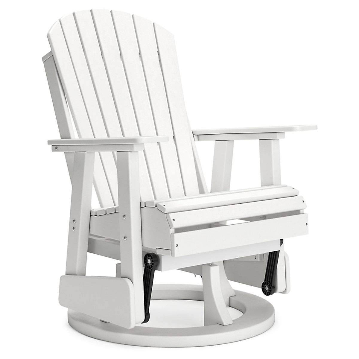 Signature Design by Ashley Hyland Wave Outdoor Swivel Glider Chair, 31" W x 30" D x 42" H, White