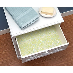 Con-Tact Brand Creative Covering, 20F-C9AW62-06, Adhesive Vinyl Shelf Liner and Drawer Liner, Marcel, 18" x 20'