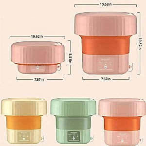 1pc Small Washing Machine, 6L Folding Portable Sterilization Drying Laundry Machine For Underwear Socks Baby Clothes