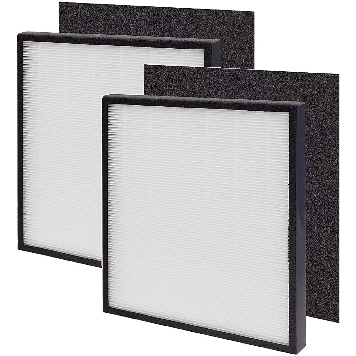 Nispira FLT5900 Filter J True HEPA + Carbon Filter Set Replacement Compatible with GermGuardian FLT5900 Filter J Air Purifier AC5900WCA and AC5900WDLX 2 Packs