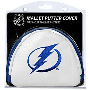 Team Golf NHL Tampa Bay Lightning Golf Mallet Putter Cover Golf Club Mallet Putter Headcover, Fits Most Mallet Putters, Scotty Cameron, Daddy Long Legs, Taylormade, Odyssey, Titleist, Ping, Callaway
